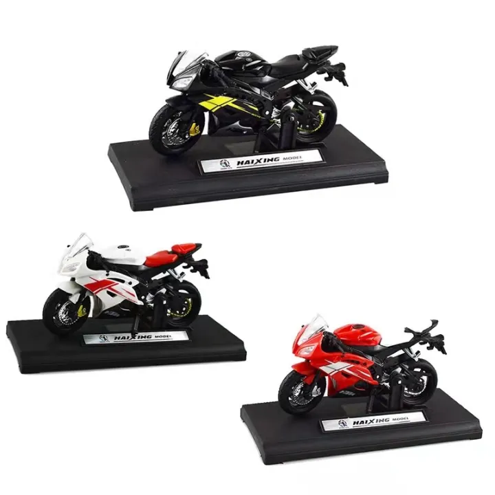 1:18 Scale Yamaha R6 Alloy Scooter Sport Bike Figurines Diecasts Kids ...