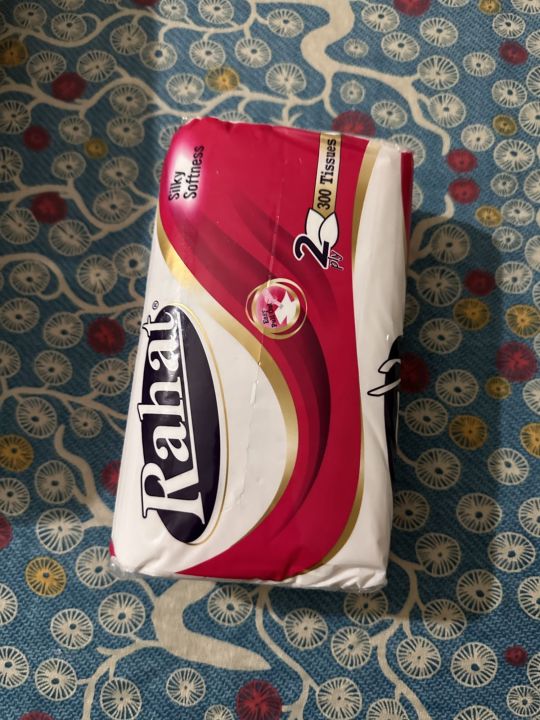 One Pack Rahat Silky Soft Tissue Paper 2-Ply 300 Sheets Absorbent ideal ...