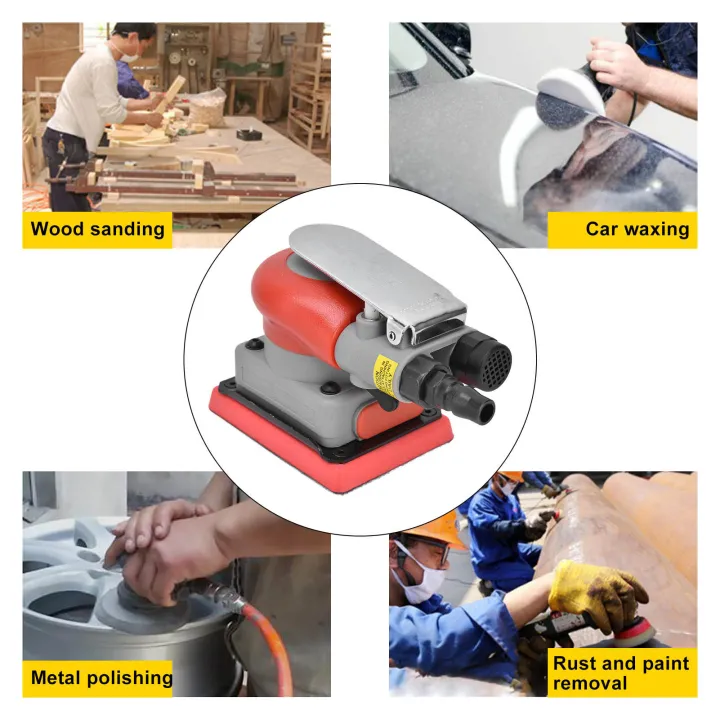 Pneumatic Sander Alloy Steel Air Squares Sanding Machine Sandpaper ...