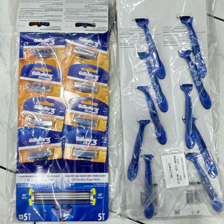 International brand Gillette blue 3 - 10 pieces combo | Daraz.com.bd