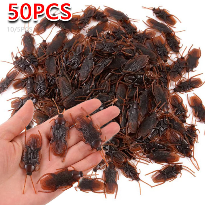 50/10/5PCS Fake Cockroach Centipede Scorpion Kids Trick Props Fake ...
