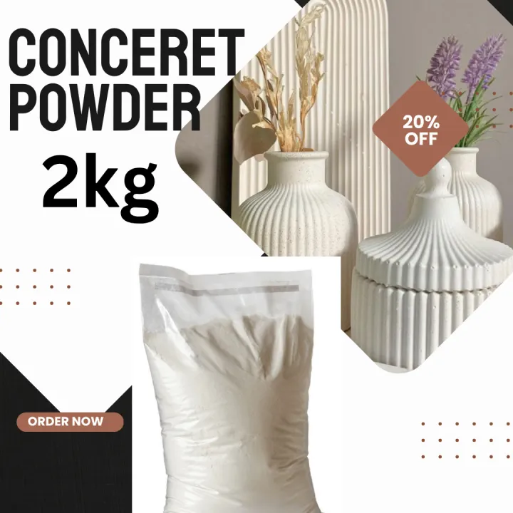 2 kg conceret mixture for making of decor peices, jesmonite powder ...