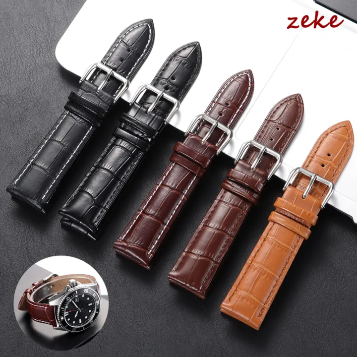 Vintage Slub Pattern Leather Watchbands 18mm 20mm 22mm Watch Band Strap ...