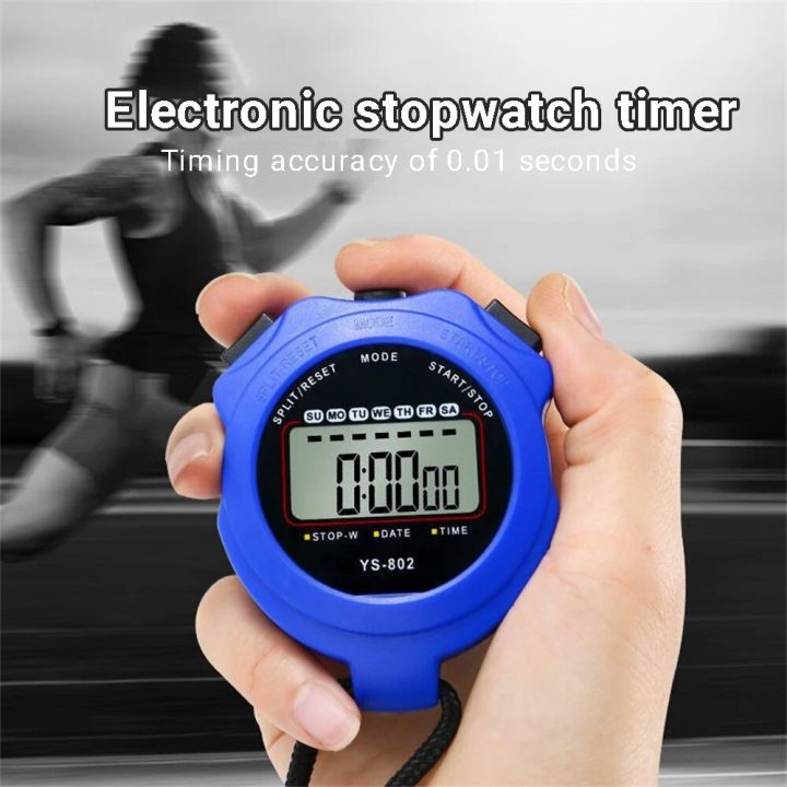 Digital Stopwatch Calendar Lap Training Fitness Stopwatch Outdoor ...