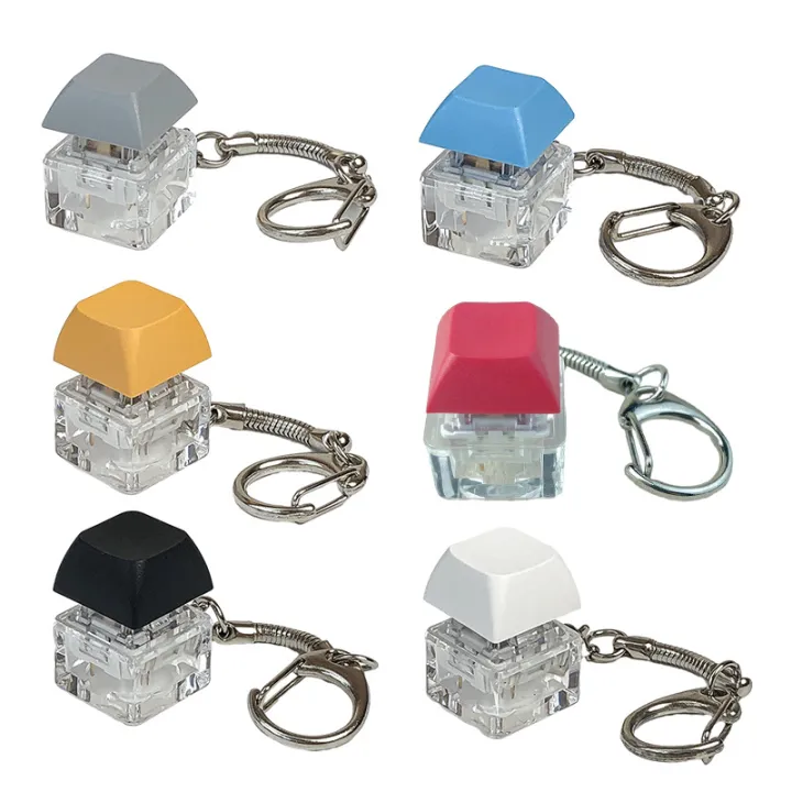 Merit +1 Muyu Decompression Keychain Mechanical Keyboard Button Keyring ...