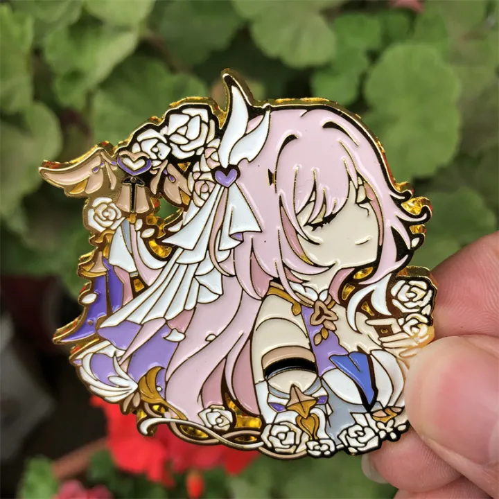 Honkai Impact 3 Elysia Badge Cosplay Costume Accessories Brooch Pin ...