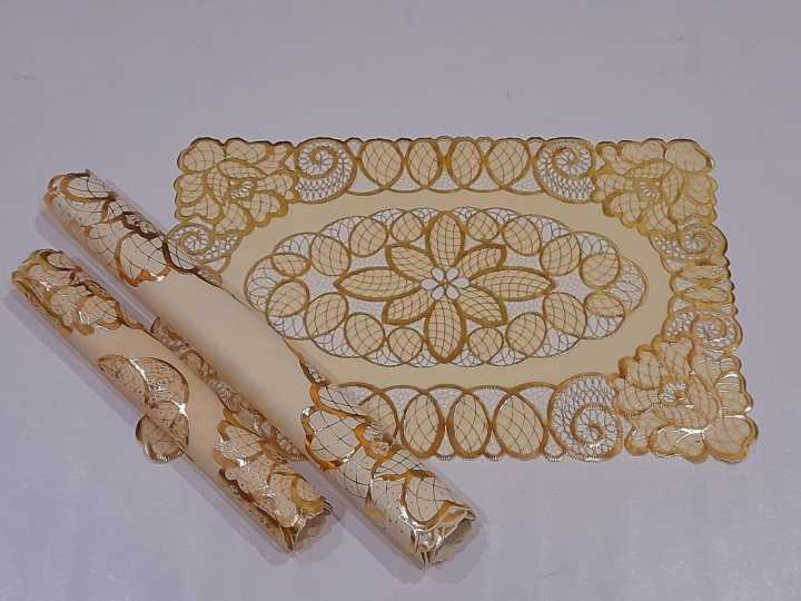 3Pc Table Mat Set, Dressing table and Side Table Pvc Vinyl Mat Set ...