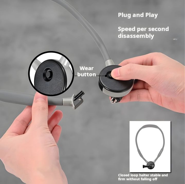 Silicone Neck Mount Soft for Gopro Hero 13 12 11 10 9 8 DJI OSMO Action ...