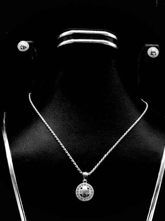 Italian locket set ( Locket chain and tops) in pure silver(chandi) 925 ...