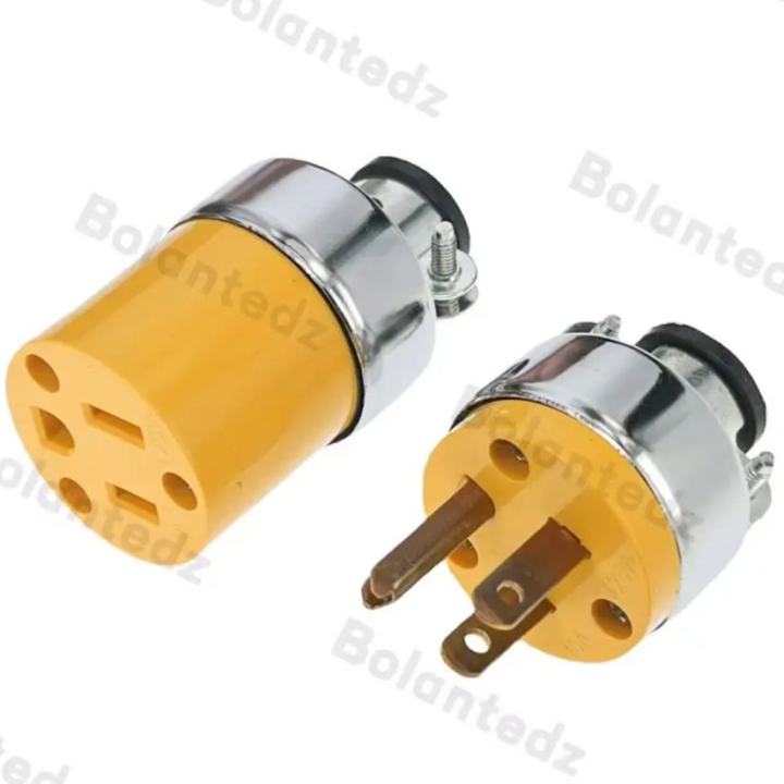 America NEMA L5-15P L5-15R US 15A Outdoor Extension Tripolar Wired ...