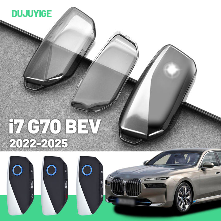 Clear TPU Car Key Case For BMW i7 G70 BEV 2022-2026 Key Fob Cover ...