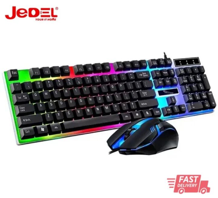 Jedel JK100 USB RGB Gaming Keyboard & Mouse | Daraz.lk