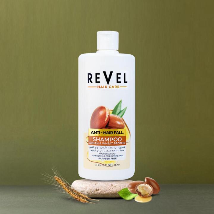 Argan & Wheat Protein Shampoo by Revel 500 ML | Daraz.pk
