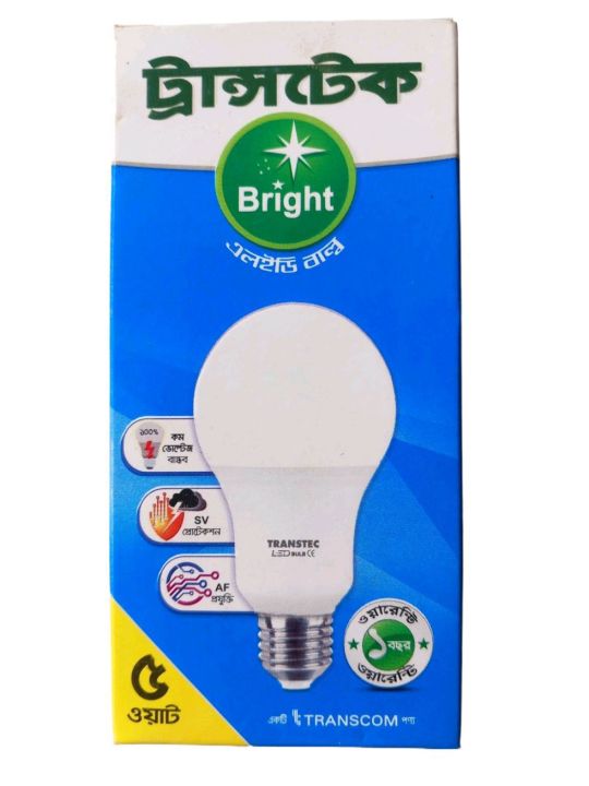 5 WATT TRANSTEC LED BULB / LIGHT | Daraz.com.bd