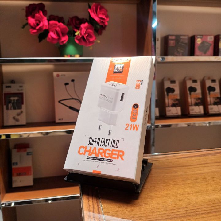 Excel 21W QC3.0 Super Fast USB Charger – Quick Charge 3.0 Adapter for ...