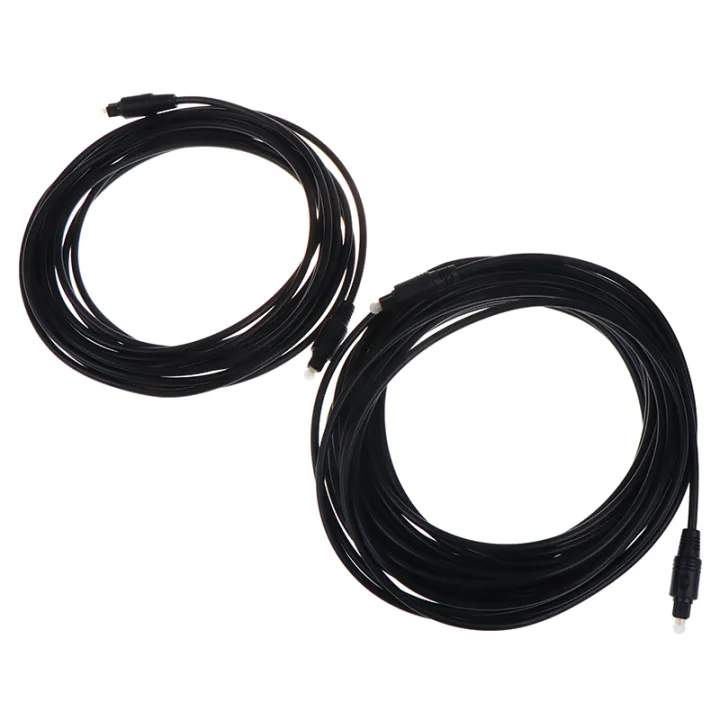 2Pcs Digital Optical Audio Cable Toslink SPDIF Fiber Cable For TV DVD ...