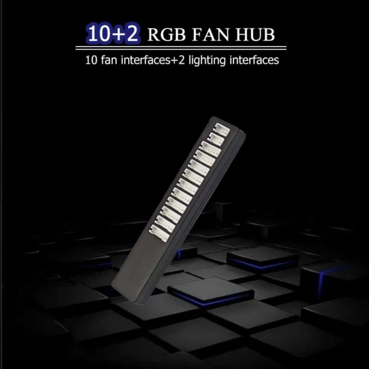 CX FUTRUE 6PIN * 10 Interface Fan Hub. ABS Material, 4PIN * 2 Ports+ ...