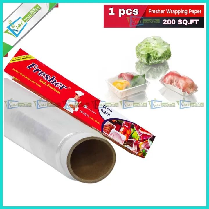 Fresher or Diamond Food Grade Plastic Stretch Wrapping Paper 200 SQ.FT ...