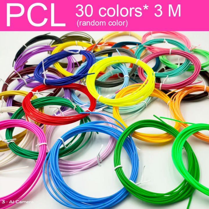 3D Pen filament PCL 150m rainbow line,PLA Plastic Pigment,1.75mm,30 ...