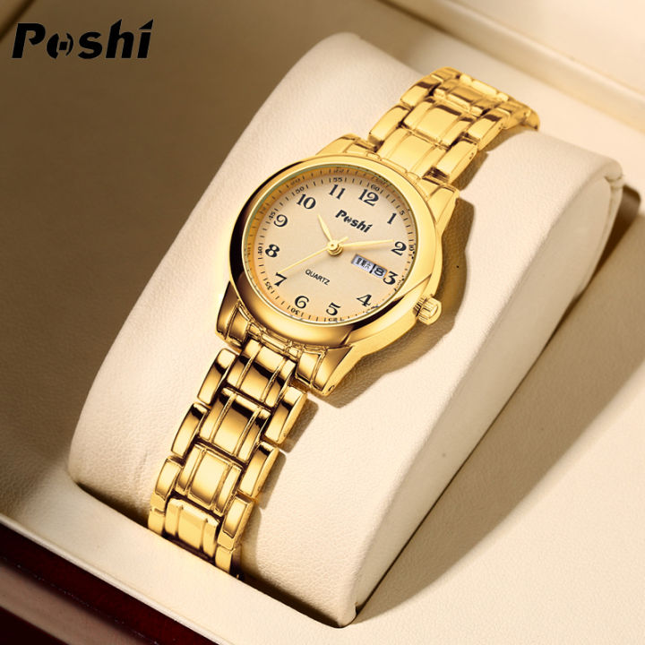 POSHI Original Waterproof Quartz Watch for Women Fashion Ladies ...