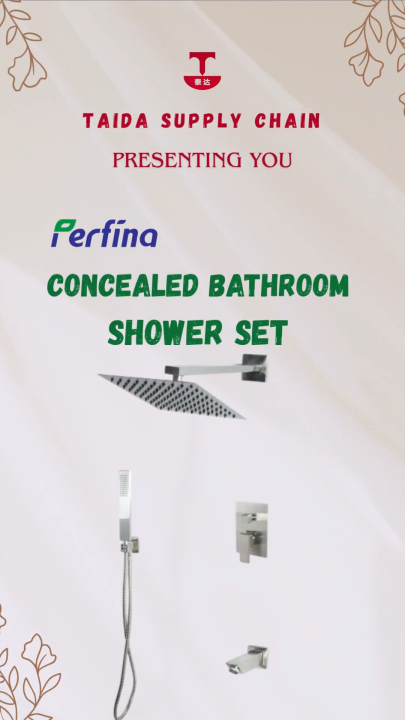 PERFINA Inwall Shower Set Premium Bathroom Shower Set Wall Mounted ...