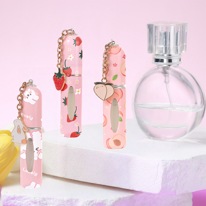 5ml Mini Perfume Bottle Portable Sprayer Charm Fruit Pattern Empty ...
