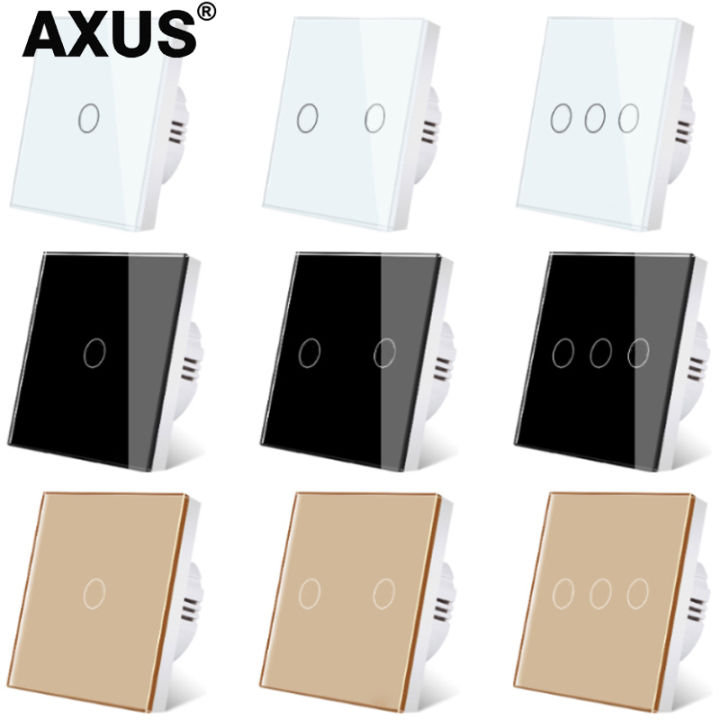 EU Touch Switch AC100-240V Wall Light Switches Led Backlight Sensor ...