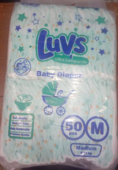 Luvs Mediam Size 3 Daipers (50 Piece) | Daraz.pk