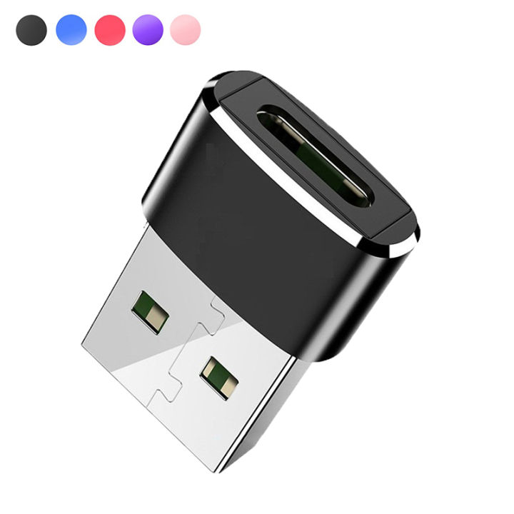 USB 2.0 Male to Type C Female Adapter Flash Drive Converter For PC ...