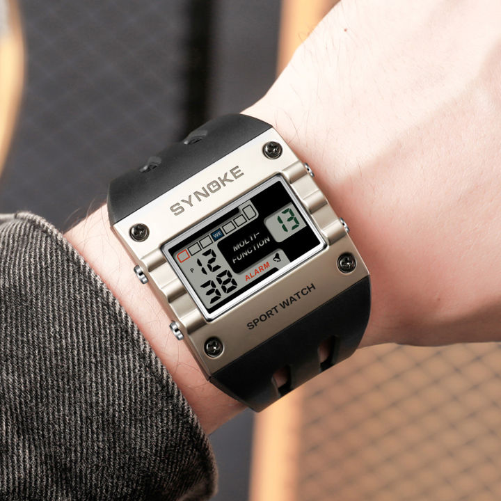 Mens Digital Sports Watch, Big Numbers, Large Display Face Big Digits ...