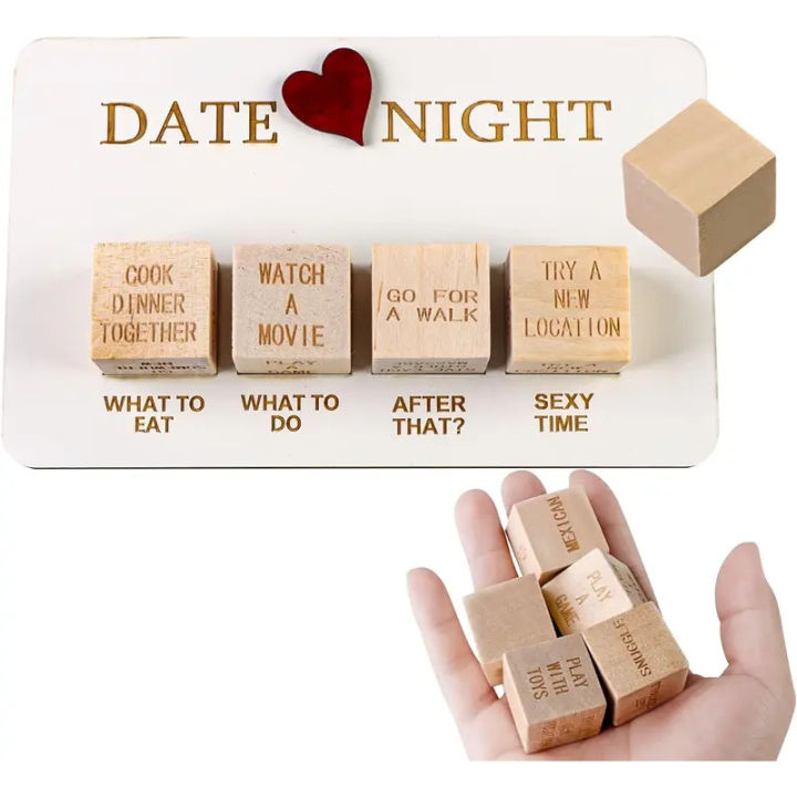 Date Night Dice After Dark Edition Date Night Wooden Dice Game for ...