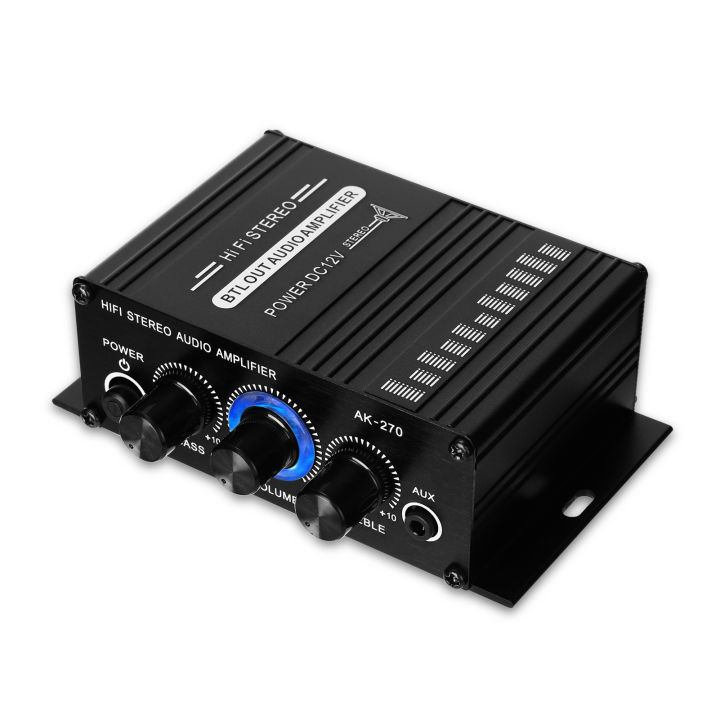 AK270 Mini Audio 2-Channel Stereo Power Amplifier Portable Sound ...