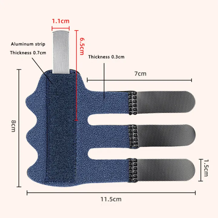 1PC Adjustable Trigger Finger Splint Brace Support with 3 Fixing Belts ...