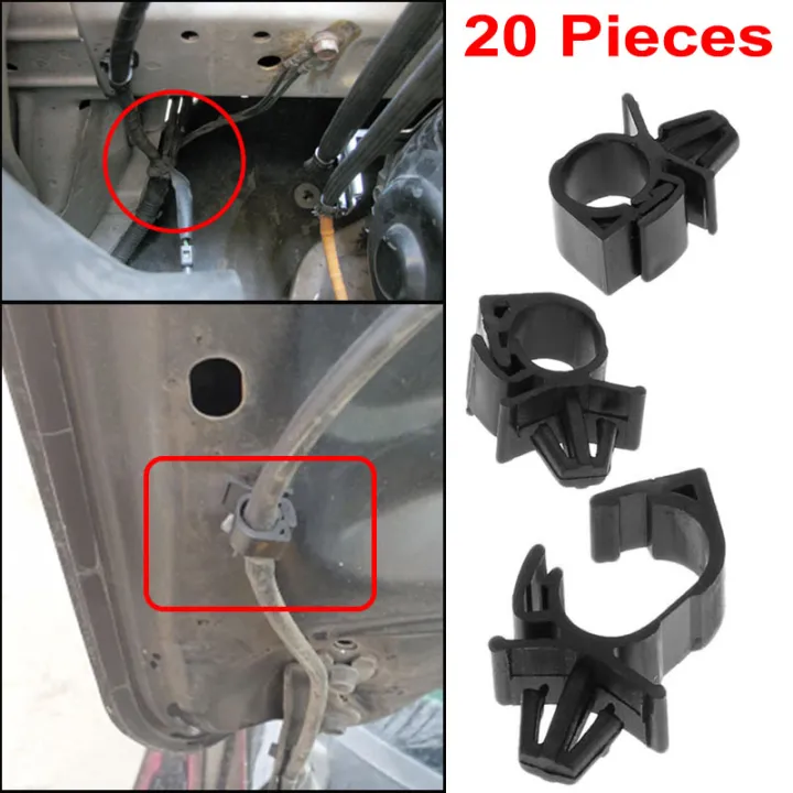 5-20Pcs Car Wiring Harness Fastener Wire Cable Fixed Clip Automobile ...