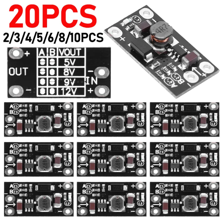 20pcs 3.7V To 12V Mini DC Boost Converter Board Output 5V/8V/9V/12V DC ...