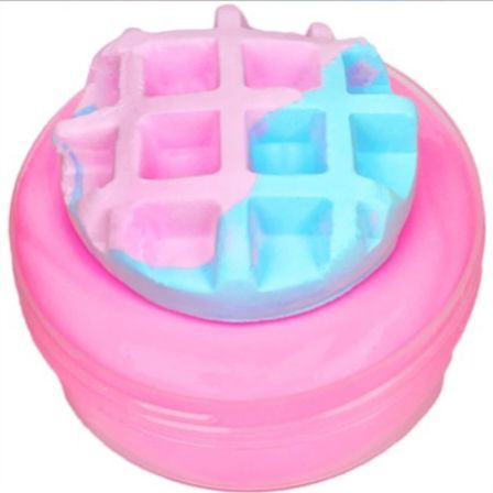 DIY waffle slime 4oz pink slime with separate waffle | Daraz.pk