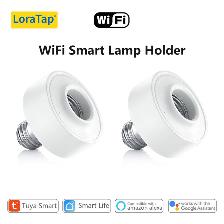LoraTap Tuya WiFi Lamp Holder Bulb Smart Life App Remote Control Timer ...