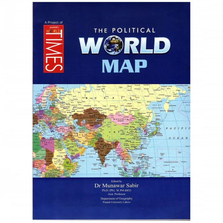 The Political World Map by JWT | Daraz.pk