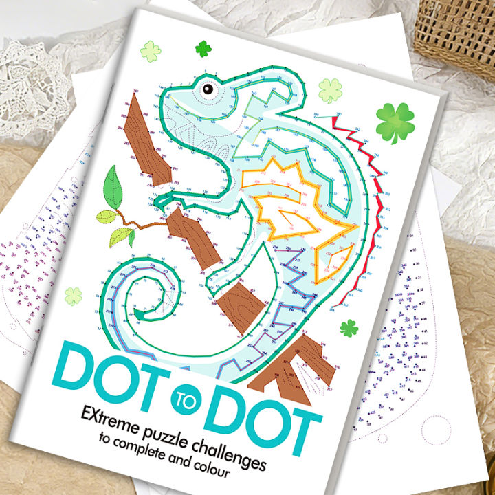 32 Color Pages Sketchbook with Dots and Lines, Pen Control Training ...