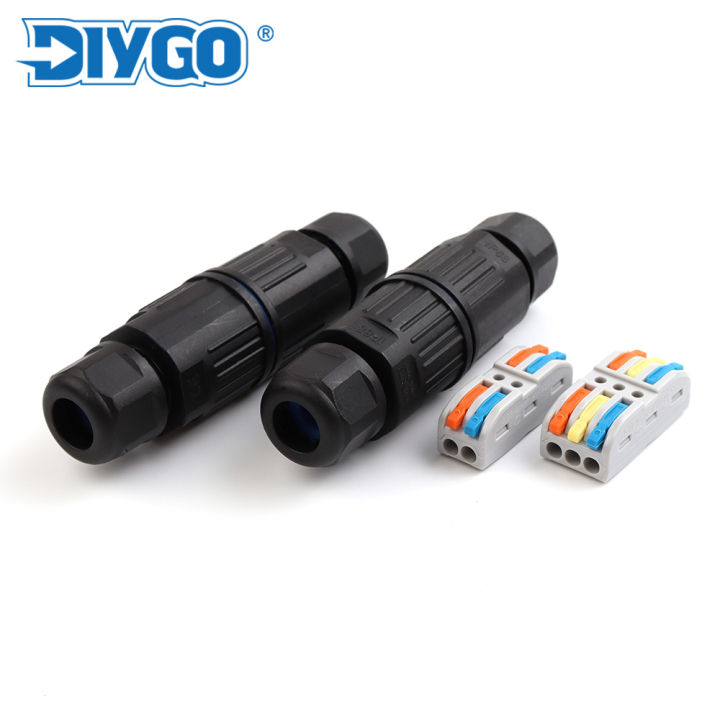 IP68 Waterproof Cable Connector Quick Connection 2 in 2 out 3 in 3 out ...