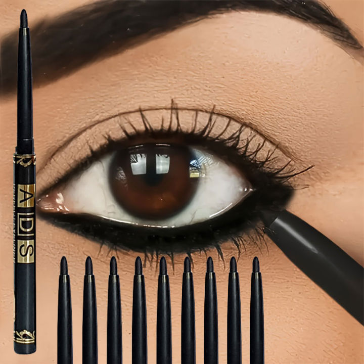 3PCS/9PCS Long-Lasting Waterproof Black Eyeliner Pencil -Smudge-Proof Sweat-Resistant for Bold ...