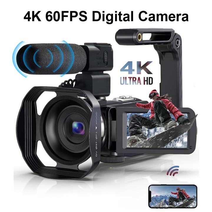 4K Digital Camera 48MP 60FPS Auto Focus 16X Zoom Camcorder New ...