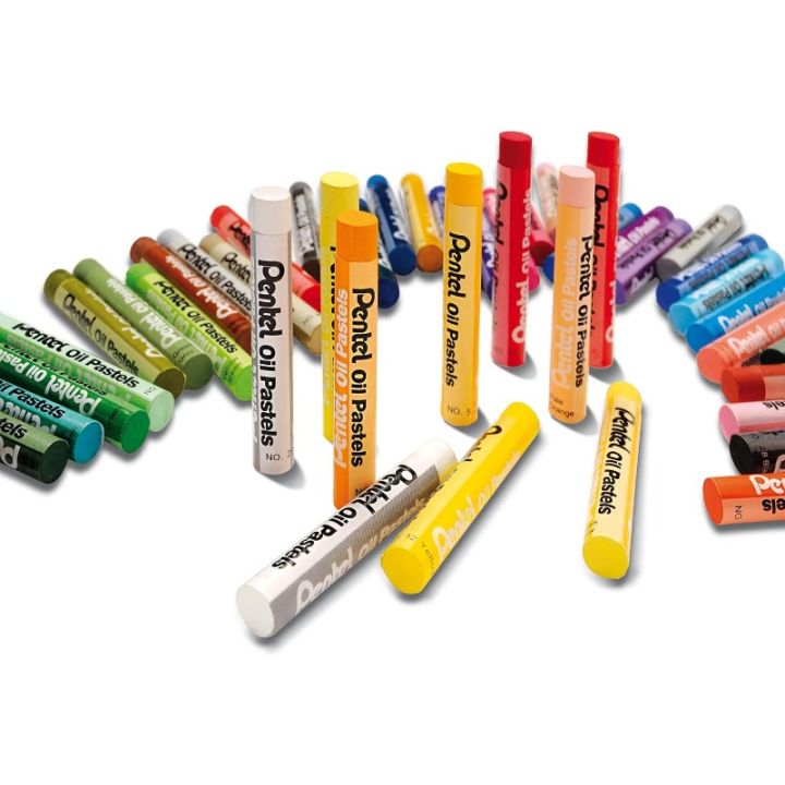 Pentel Arts Oil Pastel Set 6/12/25/50 Assorted Colors Brilliant Pastels ...