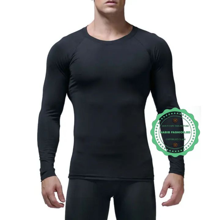 Speed Compression Top Full Sleeve Plain Skin T-Shirt Dry Fit Base Layer ...