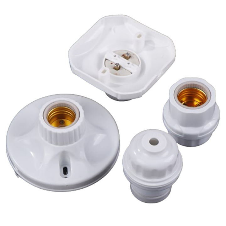 Household Hanging Lamp Socket Base E27 Ceramics LED Light Bulb Holder ...