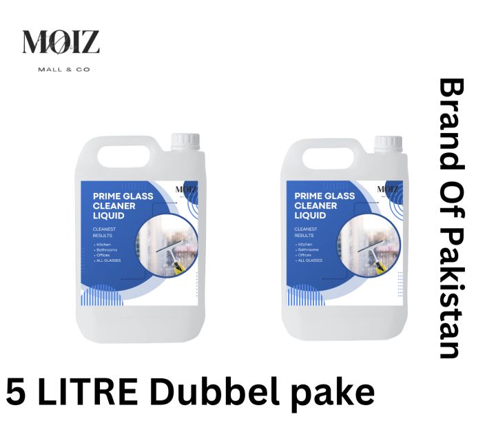 Prime Glass Cleaner Liquid 5 Litre Dubbel Pack Different Fragrance ...
