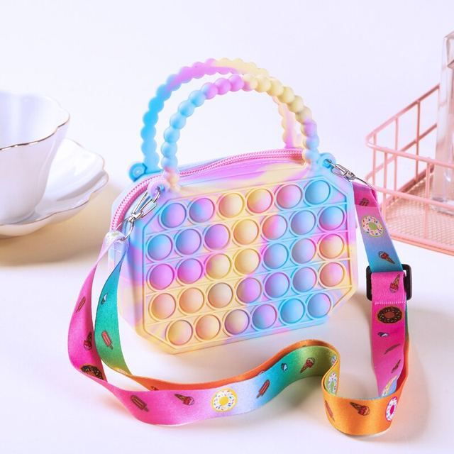Popit bag Single Shoulder Bag Messenger Bag, Bubble Press Cartoon ...