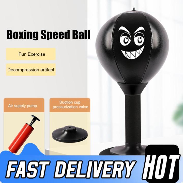 Stress Reliever Punching Bag Boxing Desk Ball With Suction Cup Desk ...