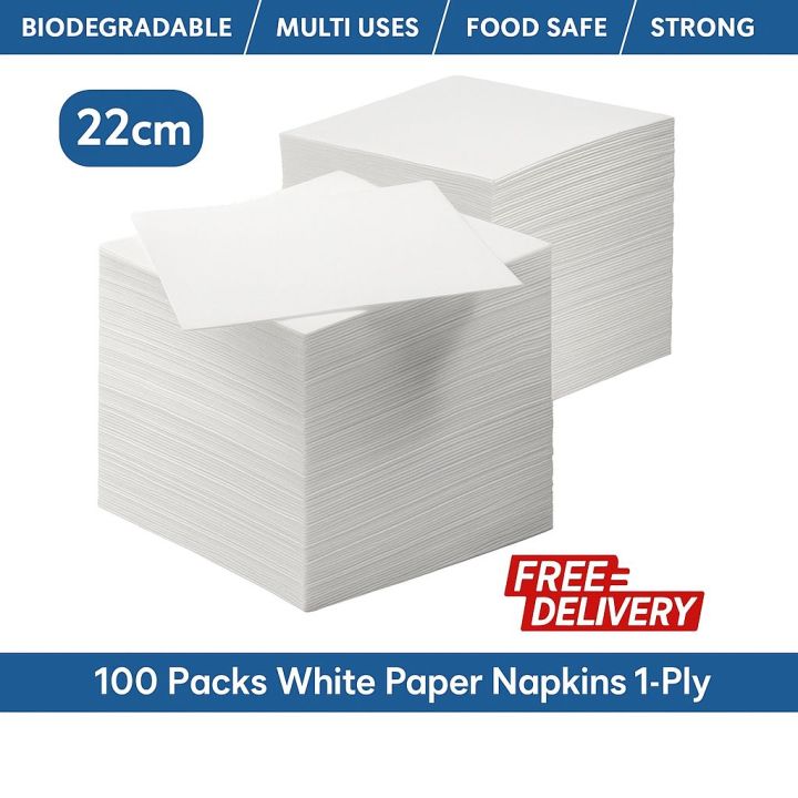 Super Soft Coffee Napkin 22x22* cm 100 2x & TISSUE STACK 15X20MM, 2-PLY ...