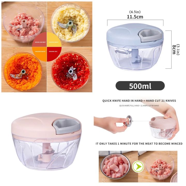 Speedy Chopper Eotia Chopper 500 ML 3 Blades | Daraz.pk